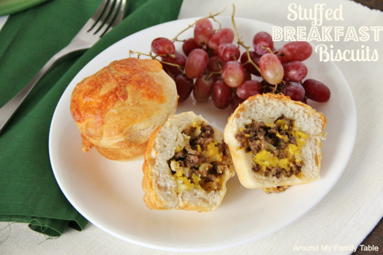 Stuffed Breakfast Biscuits - Around My Family Table