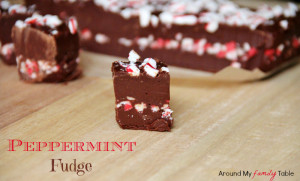 Peppermint Fudge Recipe - Around My Family Table