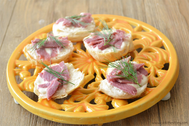 Healthy Corned Beef Canapes - Around My Family Table