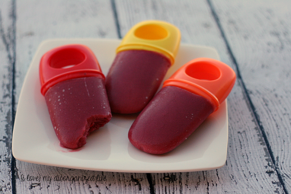 Dairy Free Strawberry Popsicles - Around My Family Table