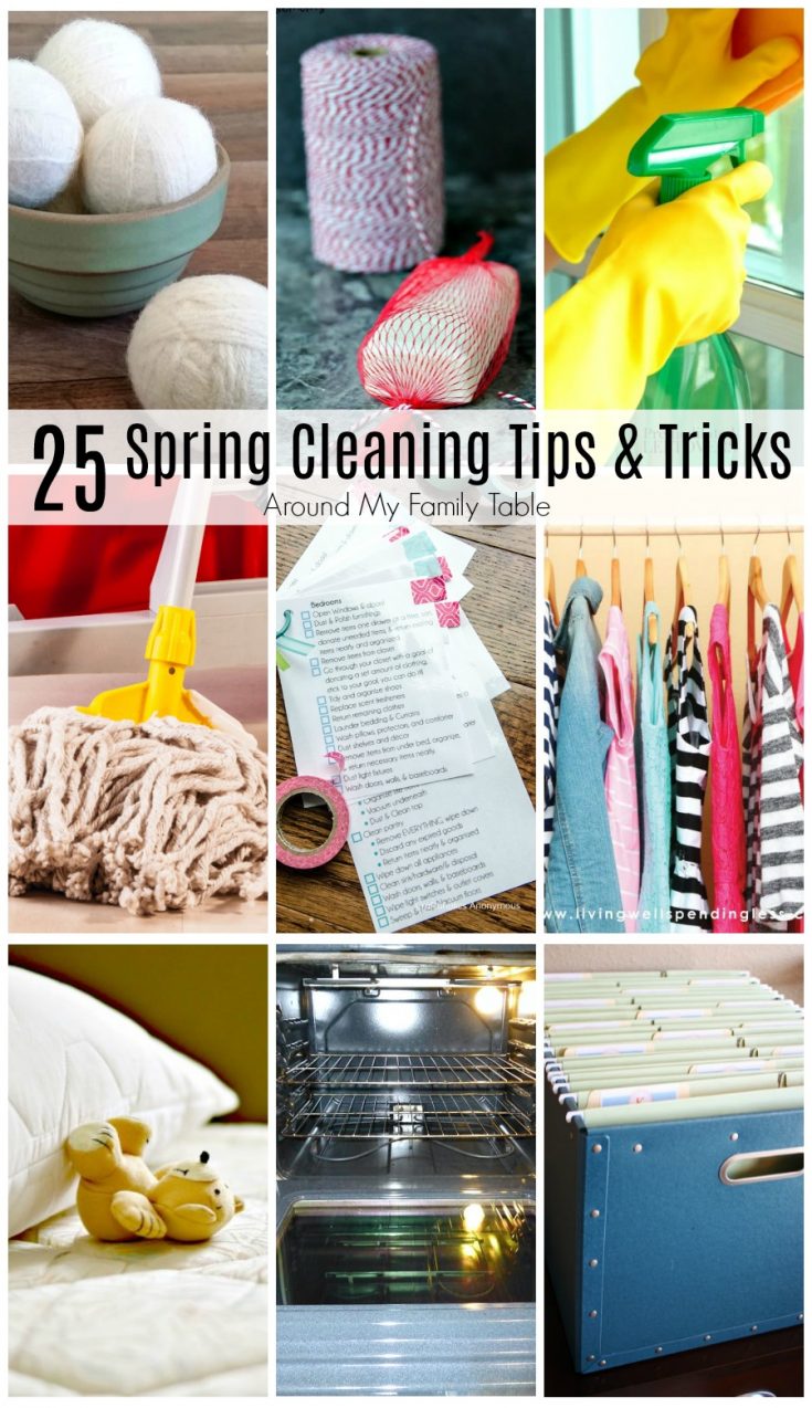 25 Spring Cleaning Tips & Tricks - Around My Family Table