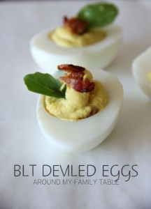 BLT Deviled Eggs - Around My Family Table