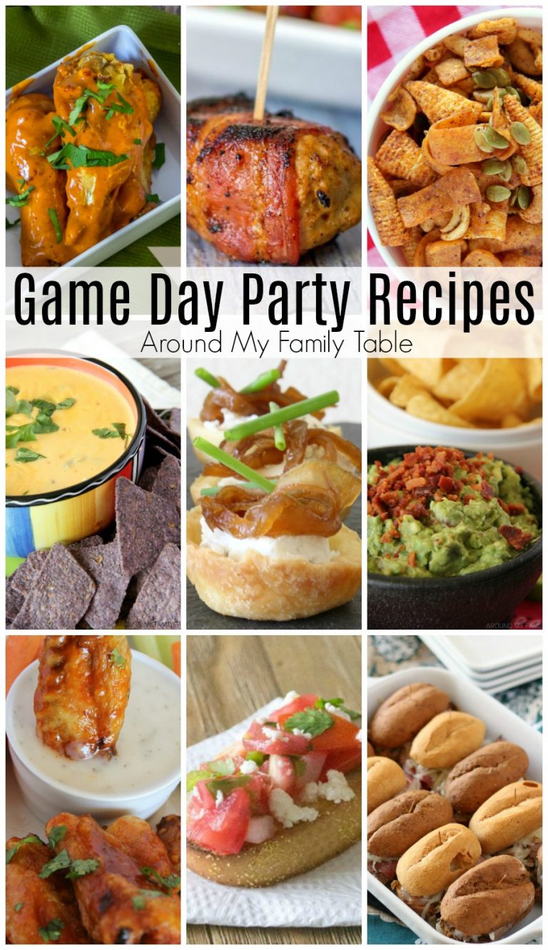Game Day Party Recipes - Around My Family Table