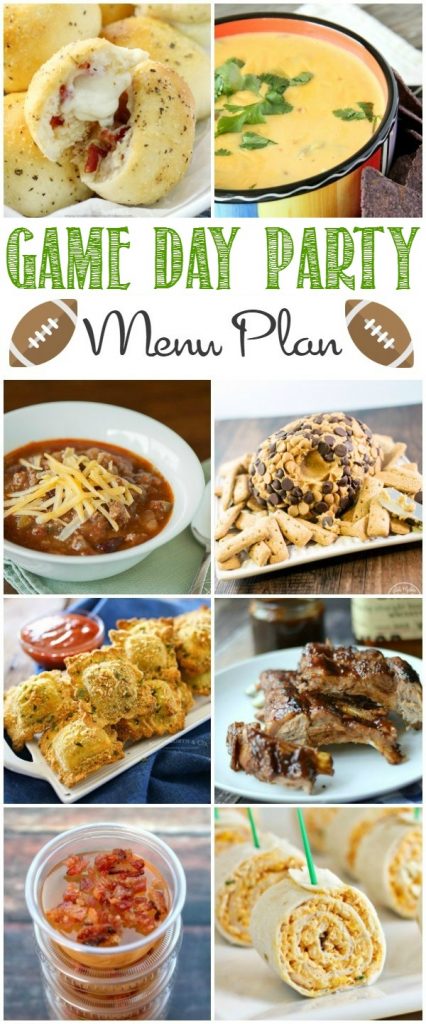 Game Day Menu Plan - Around My Family Table