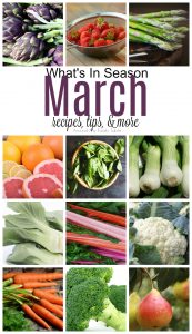 March - What's In Season Guide - Around My Family Table