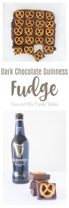 Dark Chocolate Guinness Fudge - Around My Family Table