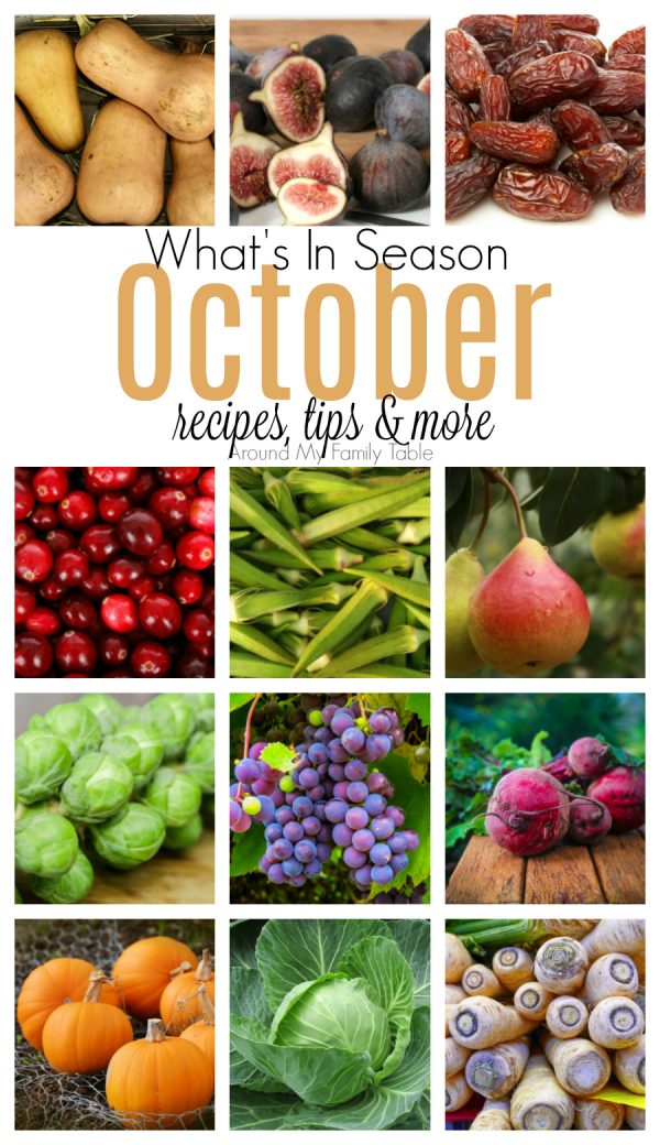 October - What's in Season - Around My Family Table