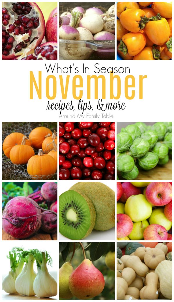 November Seasonal Produce - Around My Family Table
