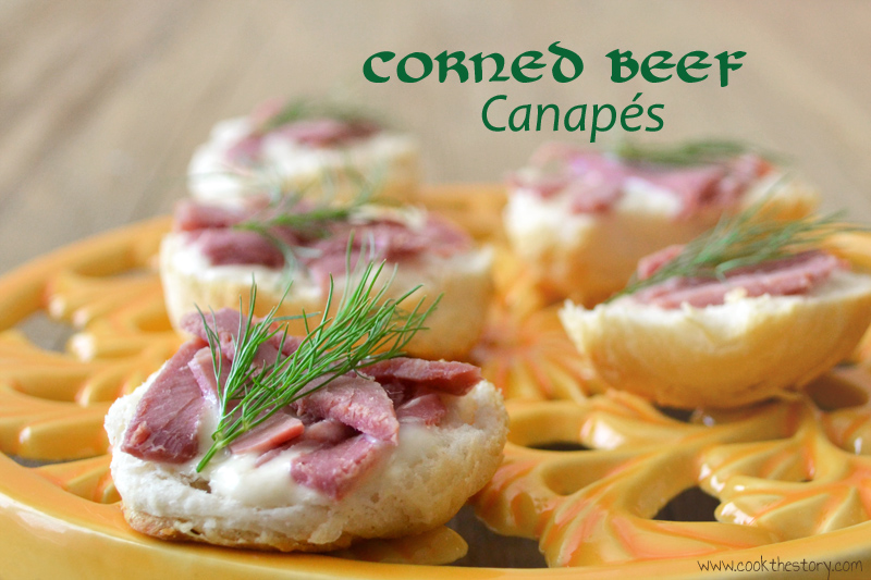 Healthy Corned Beef Canapes - Around My Family Table