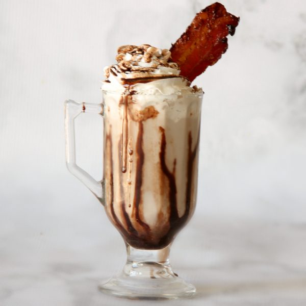 Chocolate Caramel Bacon Milkshake - Around My Family Table
