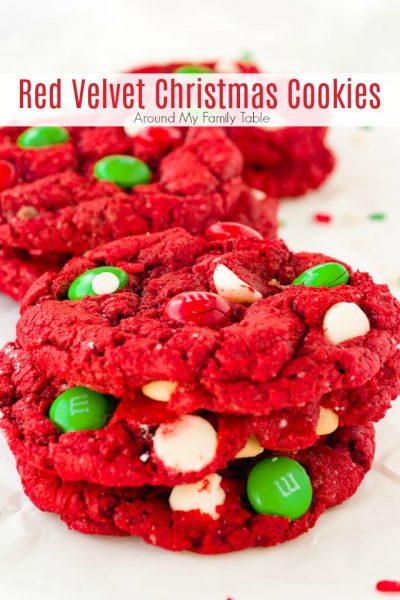 Red Velvet Christmas Cookies - Around My Family Table